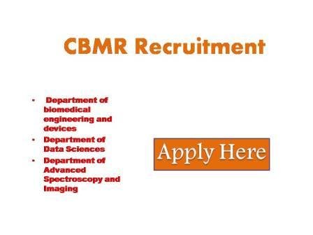 CBMR Recruitment 2023