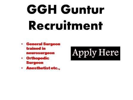 GGH Guntur Recruitment 2023